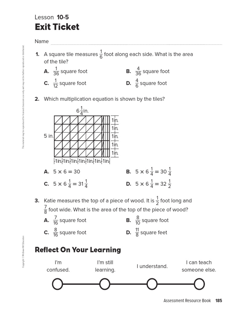 Exit Ticket: Lesson | PDF | Learning