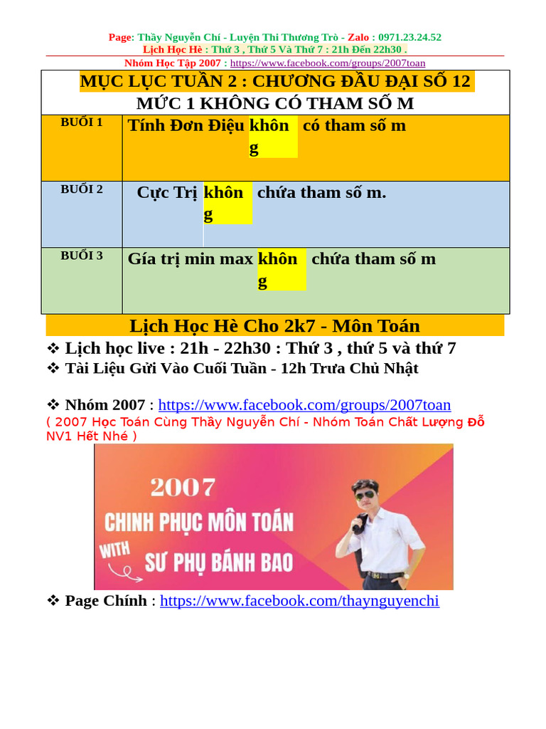 Tuan 2 - Muc 1 - Ham So | PDF