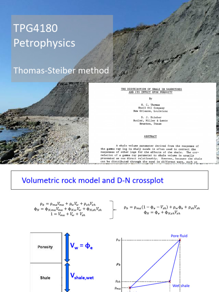 Thomas-Stieber Method in Petrophysics | PDF | Porosity | Applied And ...