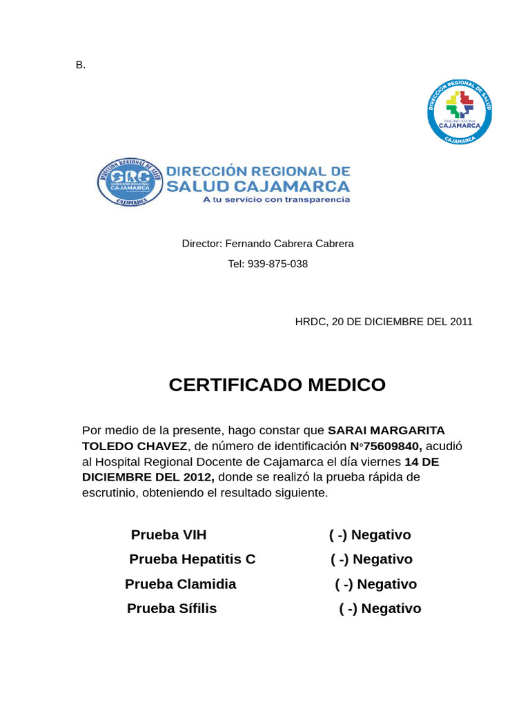 Certificados. Prob.b. | PDF