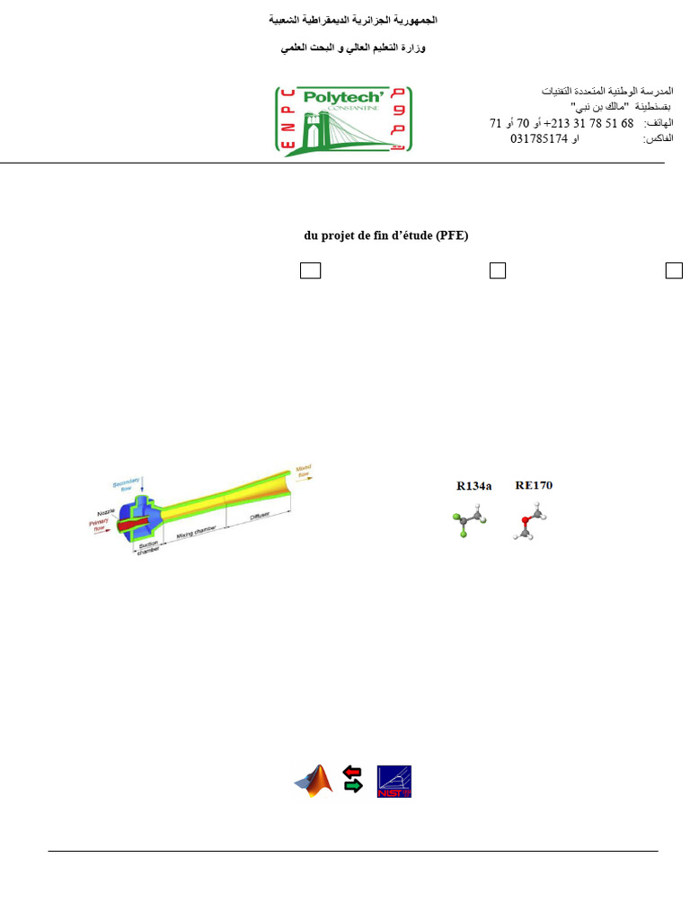 Final Year Project Dissertation Proposal MAALEM and BENBOUAZIZ V1 | PDF | Refrigeration ...