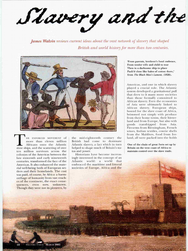 Reading 19 - Slavery and The British (Core Reading) | PDF