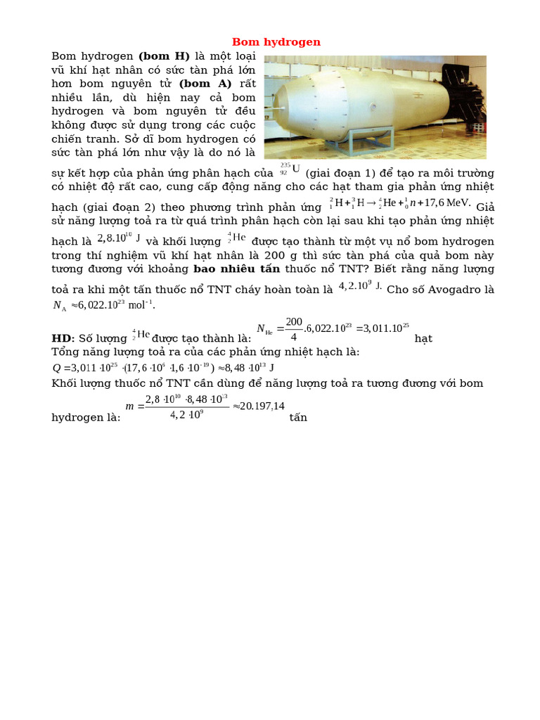 38.Bom hydrogen | PDF