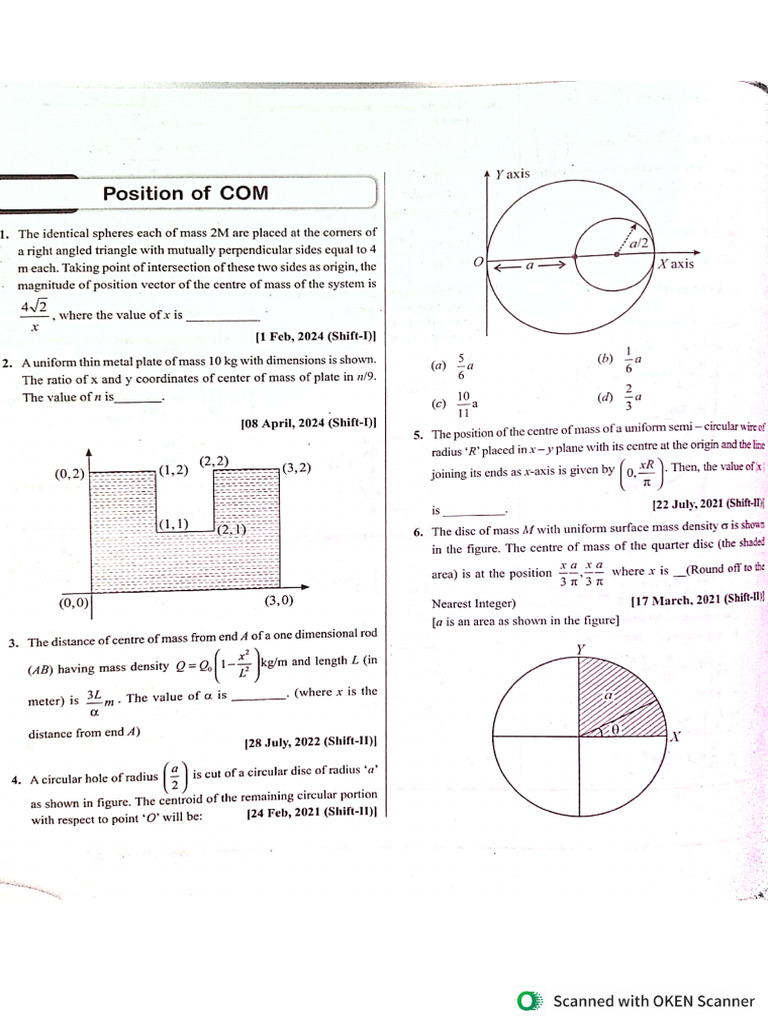 Center of Mass | PDF
