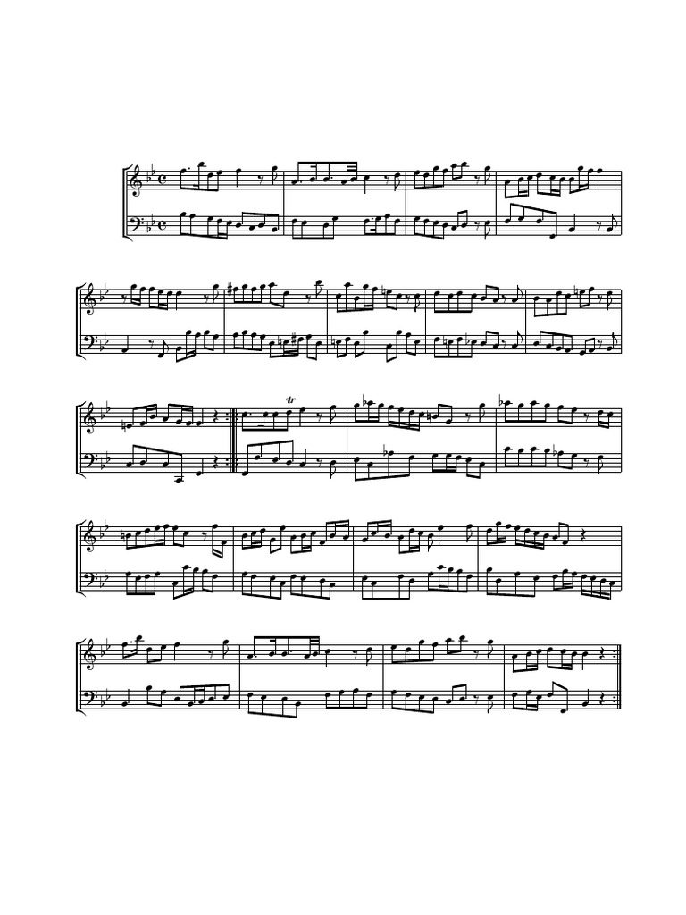 Oboe Sonata in B Flat Major, HWV 357 - Complete Score (Hans-Thomas Müller-Schmidt) | PDF