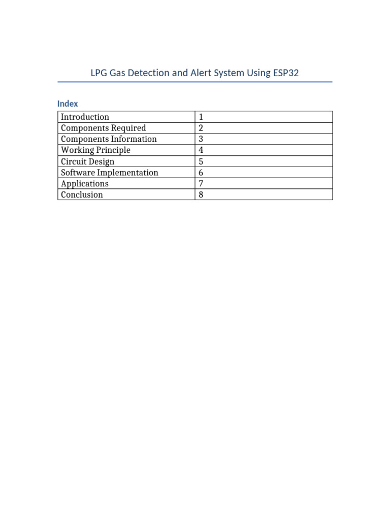 LPG_Gas_Detection_Alert_System_Synopsis | PDF | Internet Of Things ...