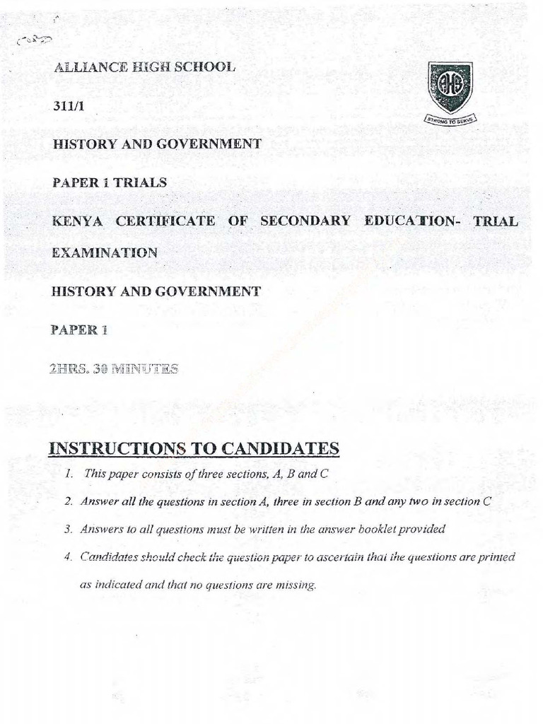 History & Government pp1 | PDF