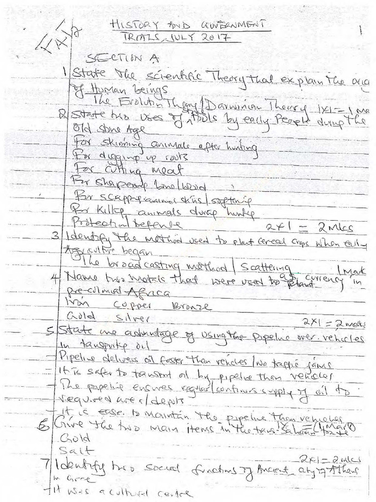 History & Government PP2 MS | PDF