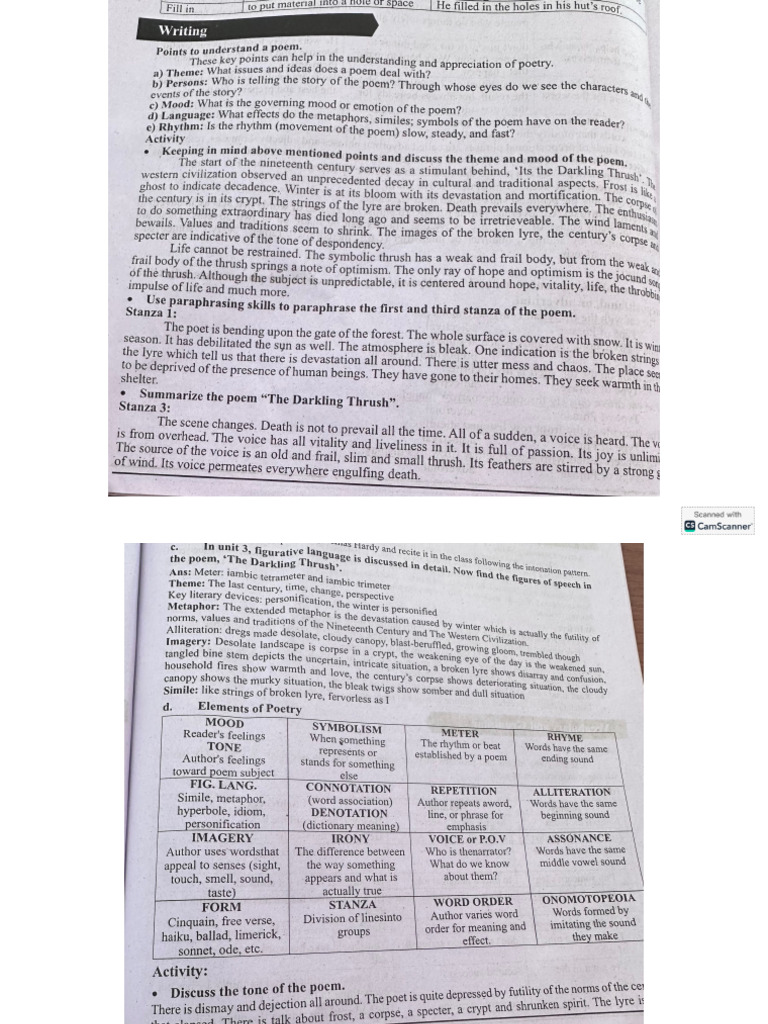 English Notes, Grade 11 | PDF