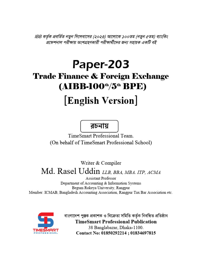 Trade Finance and Forex - 100th BPE - English - 20!01!2025 - New Book | PDF | Bill Of Lading ...