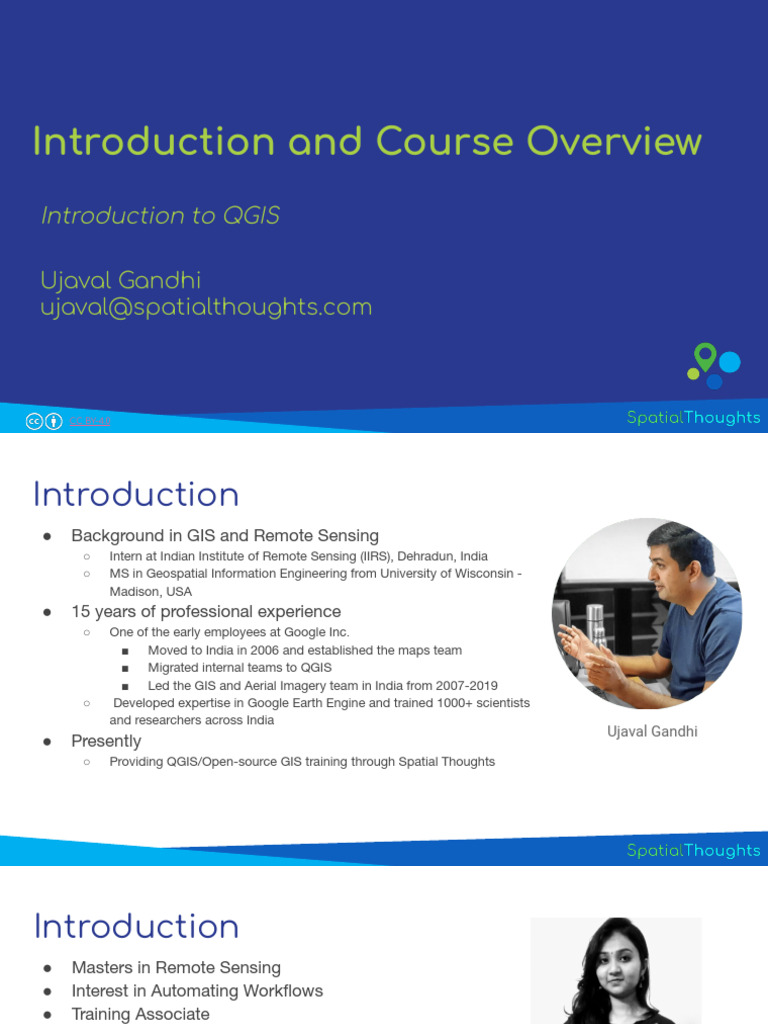 Introduction and Course Overview (Introduction to QGIS) | PDF | Geographic Information System ...