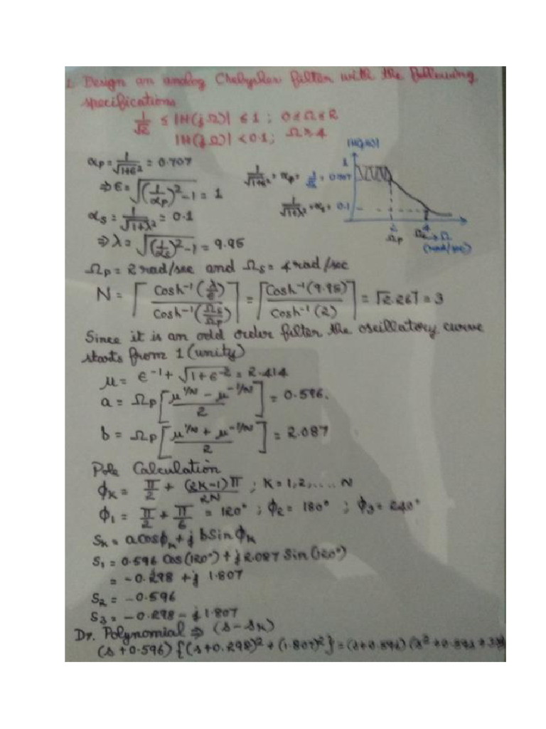 Chebyshev Filter | PDF
