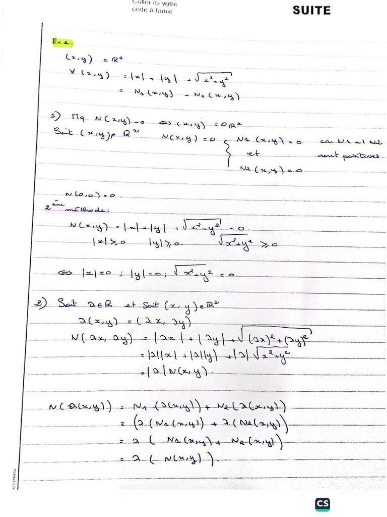 td1AnalyseEx1-Ex5 | PDF