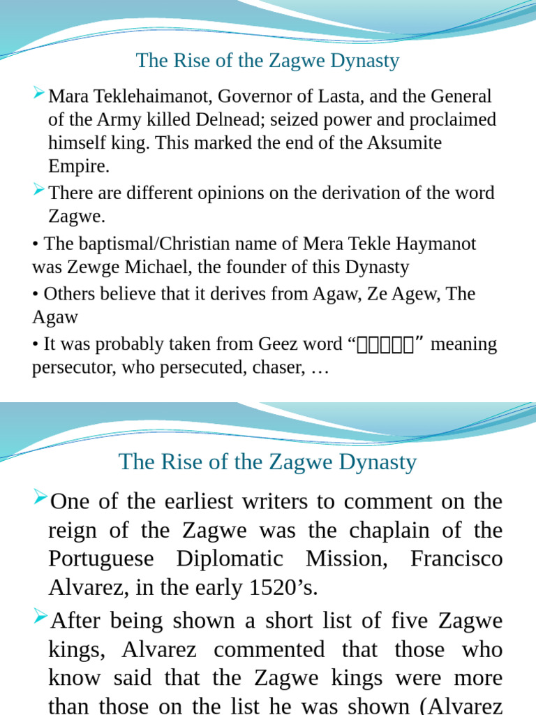 Rise of the Zagwe Dynasty | PDF | Abrahamic Religions
