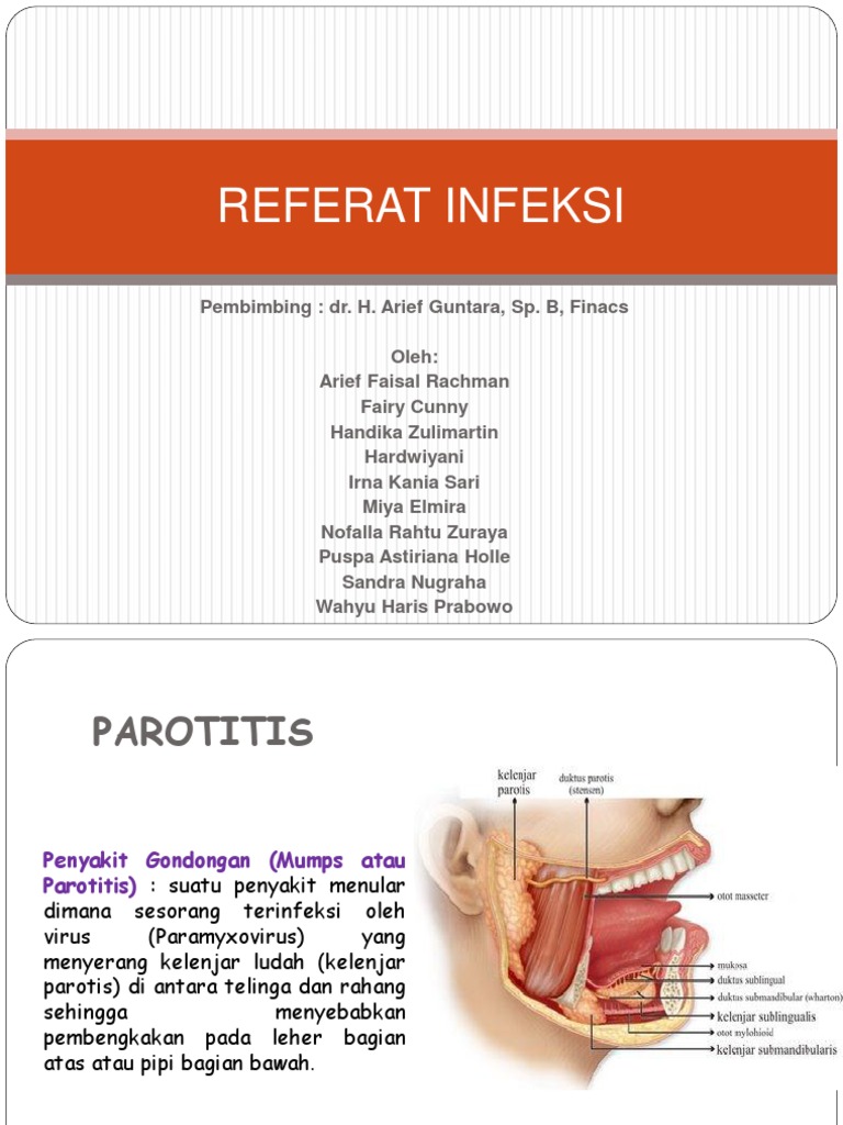Parotitis: Gejala, Diagnosis, Pengobatan | PDF
