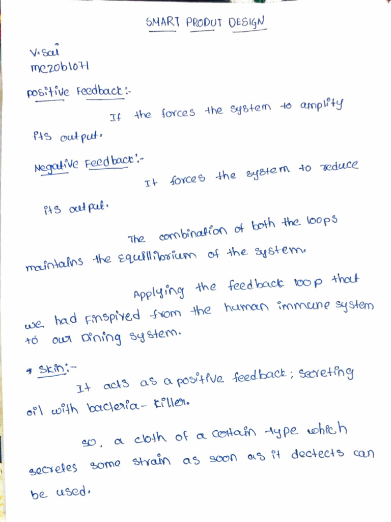 smart product design class notes | PDF