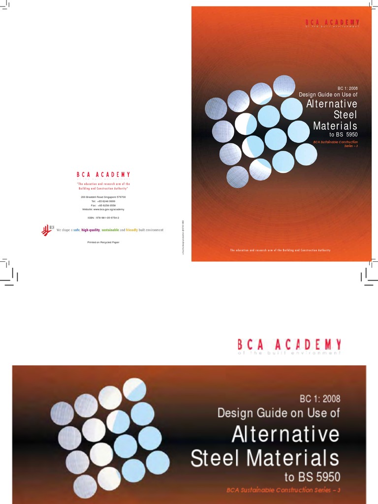 BC1 2008 Design Guide On Use of Structural Steel | PDF | Structural ...