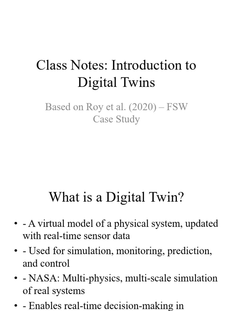 Digital Twin Case | PDF