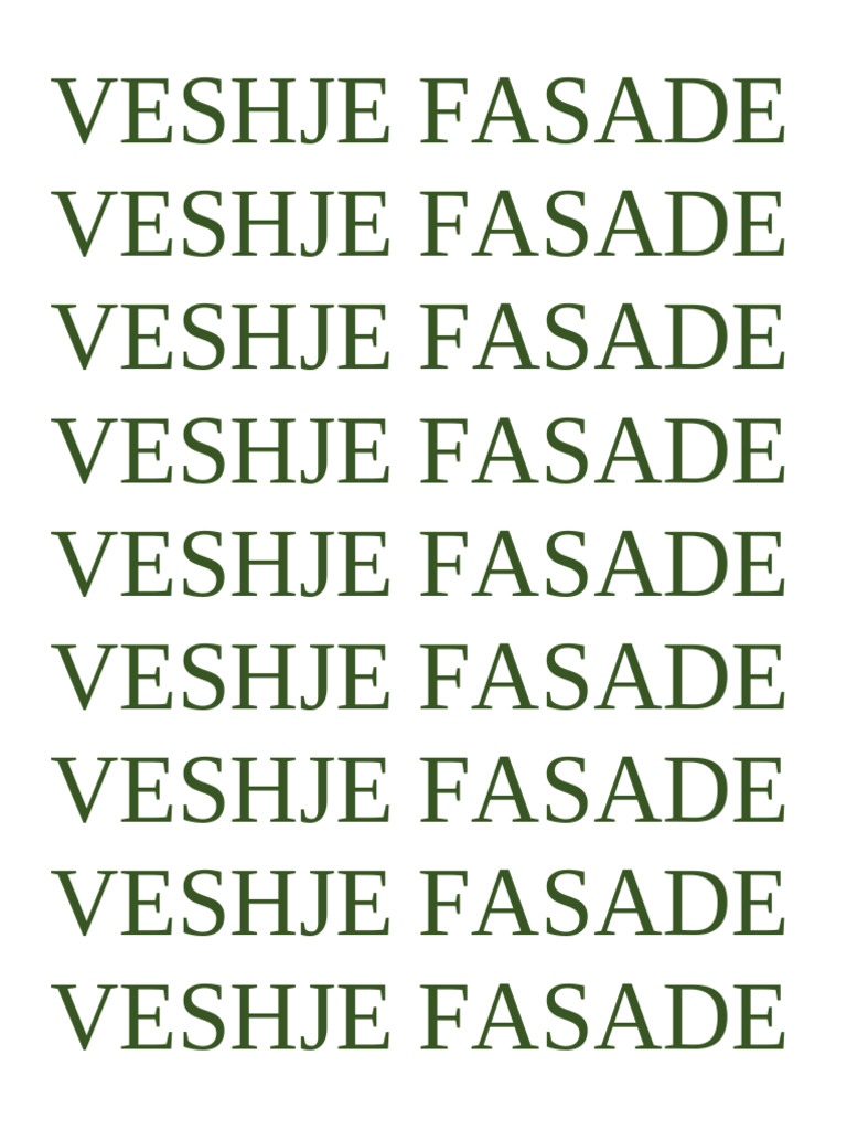 Veshje Fasade | PDF