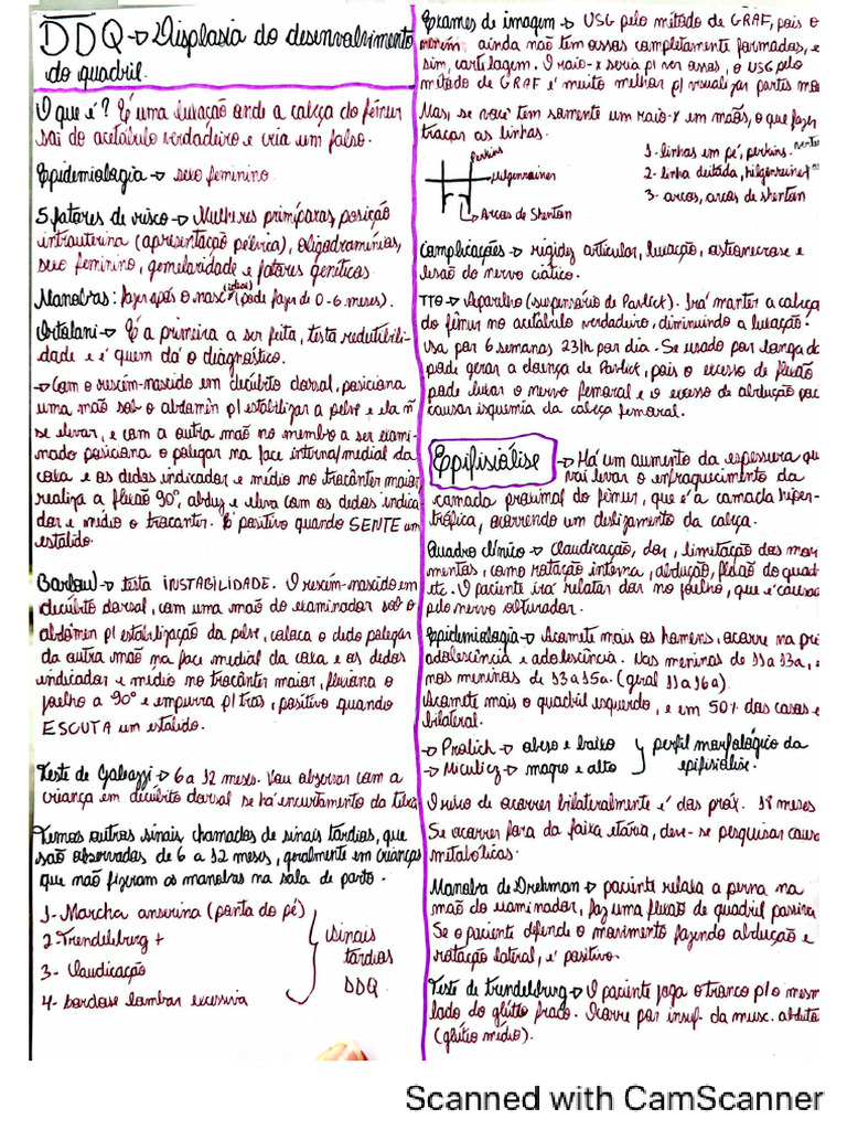 DDQ, Epifisiolise, Leg Calve e Artrite S | PDF