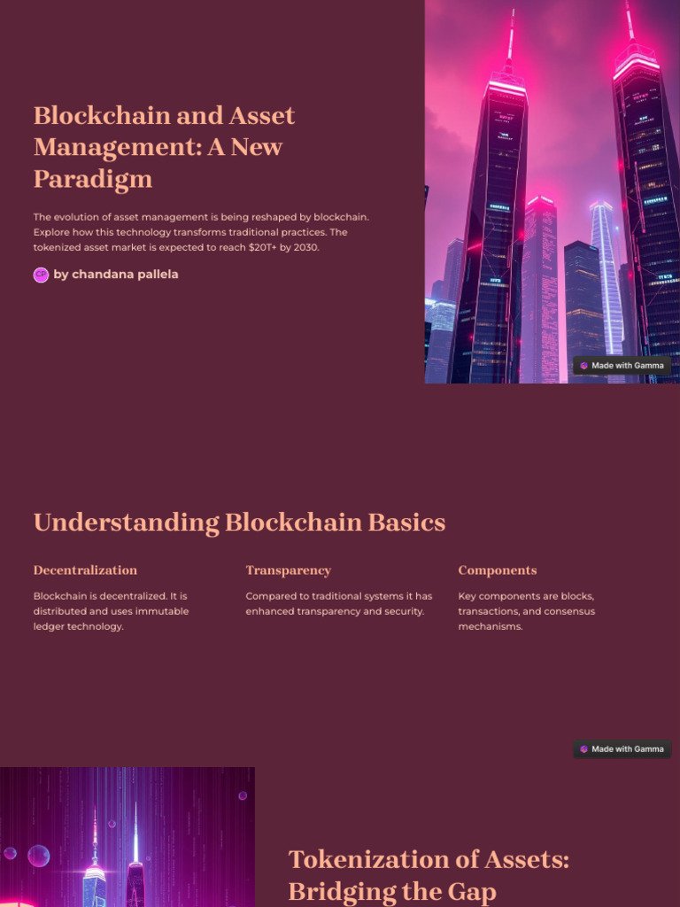 Blockchain's Impact on Asset Management | PDF | Economies | Business
