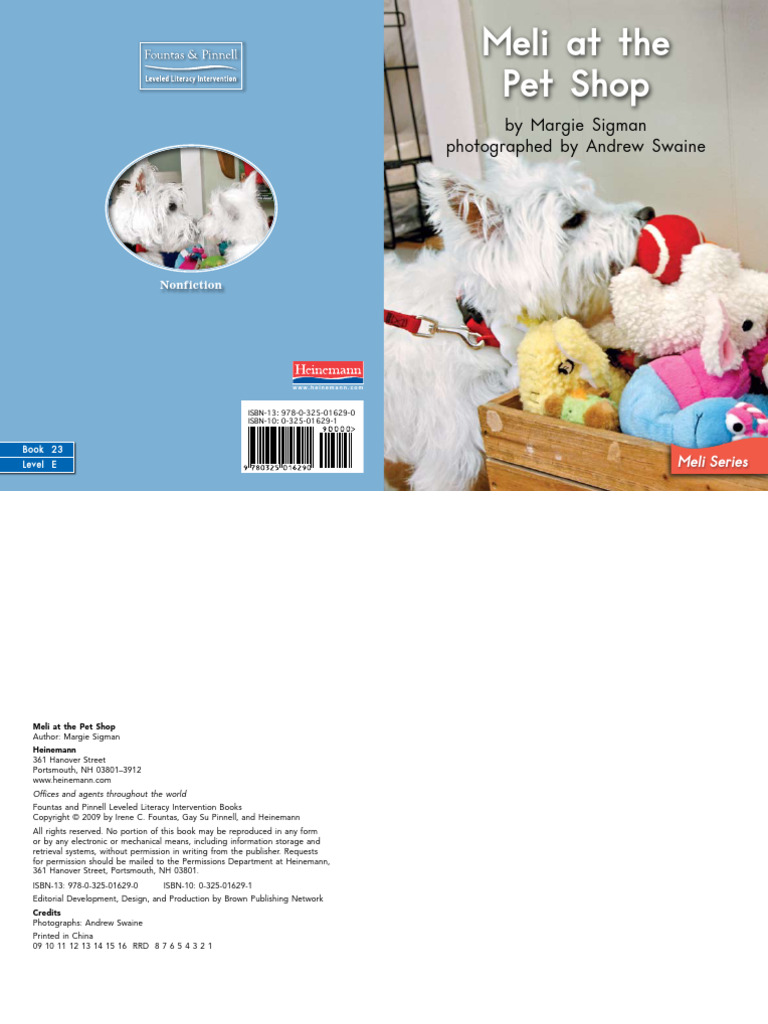 23 Meli at The Pet Shop | PDF | Animals And Humans | Subspecies Of ...