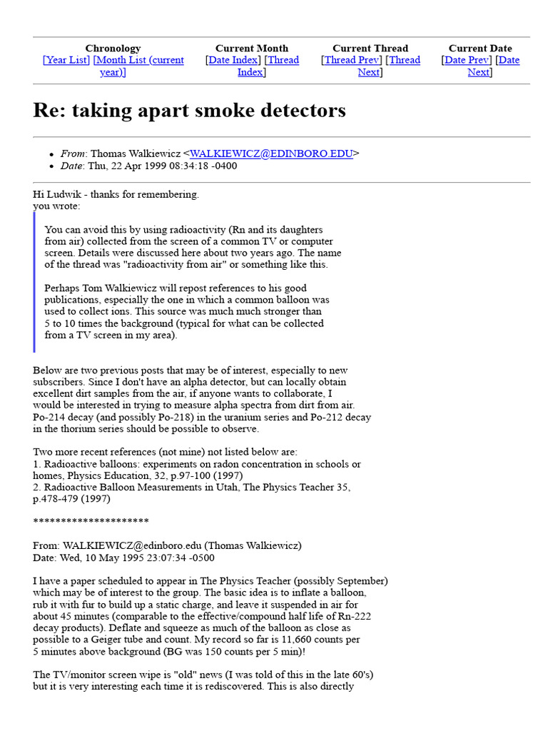 Radioactive Balloon Emails | PDF | Radioactive Decay | Physical Phenomena