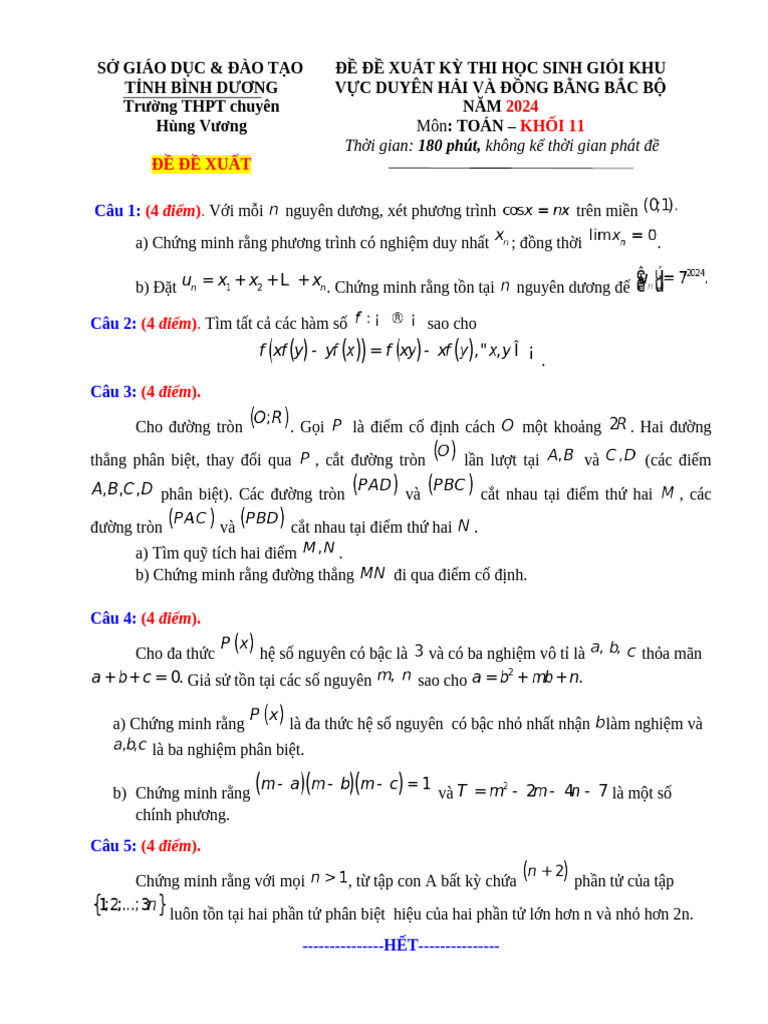 11-De de Nghi Thi DHBB 24 K11 HV BD | PDF
