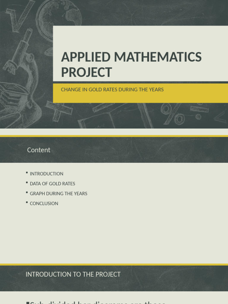 Applied Mathematics Project | PDF