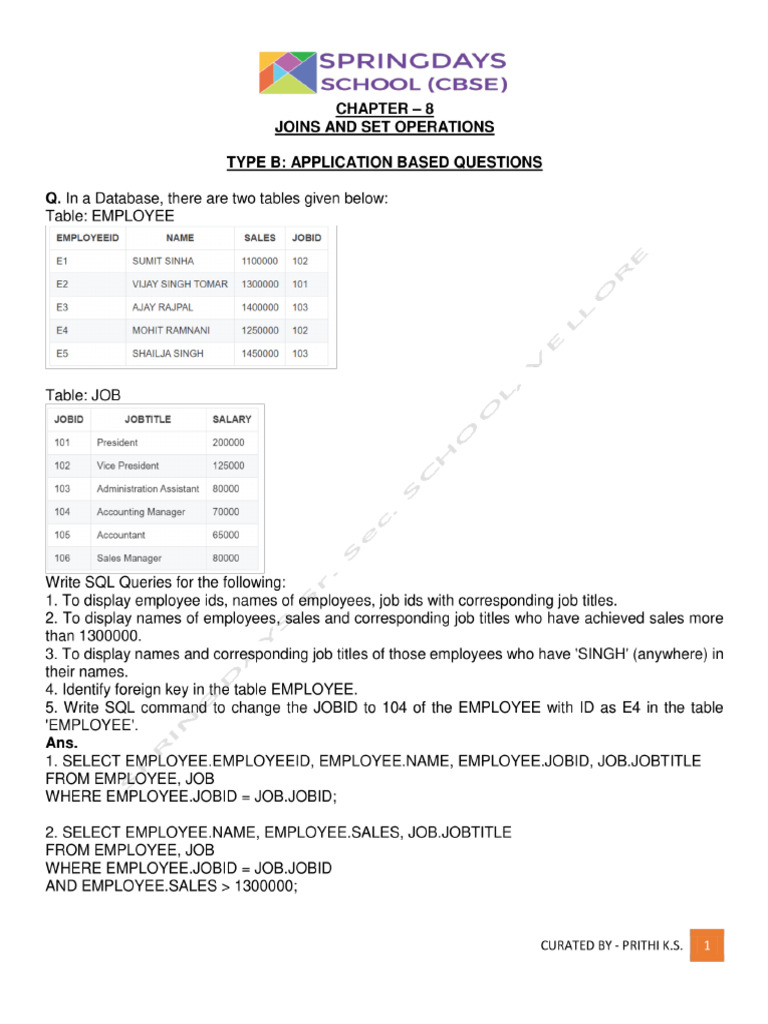 Class 12 IP Chapter 8 Solutions | PDF