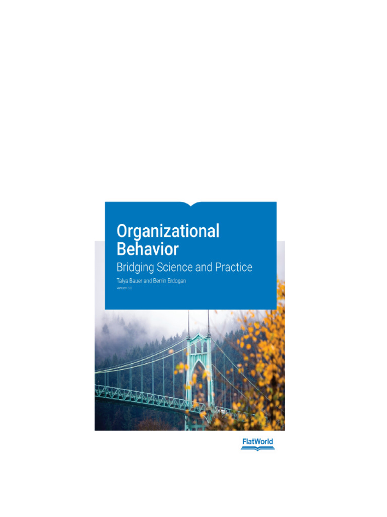 (Ebook PDF) Organizational Behavior: Bridging Science and Practice 3.0 ...