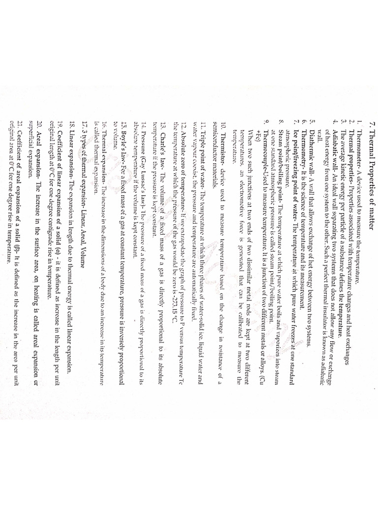 Physics Definition Sheet | PDF