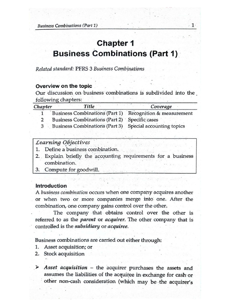 Understanding Business Combinations | PDF | Goodwill (Accounting ...