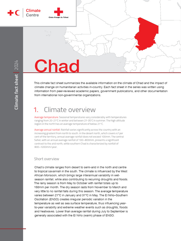 Seasonal Weather Patterns in Chad | PDF | Drought | Food Security