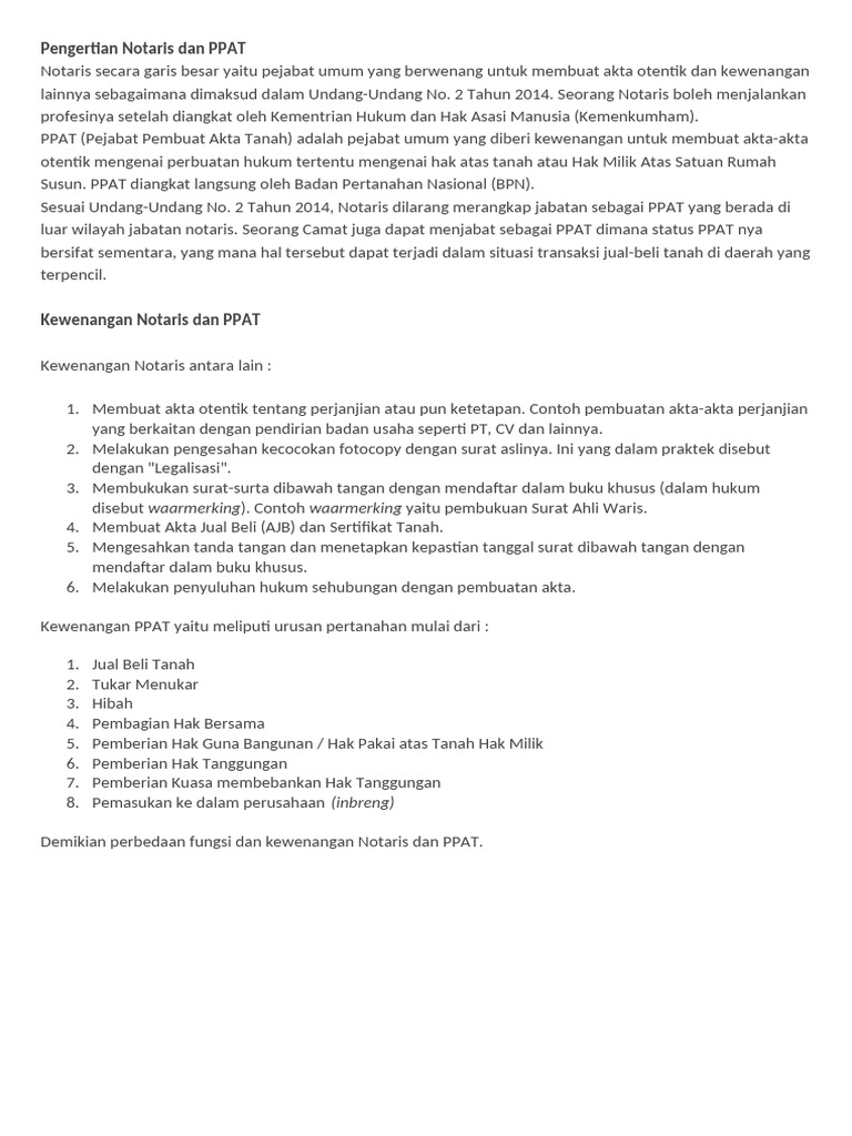 Daftar Notaris Ppat Kota Depok | PDF