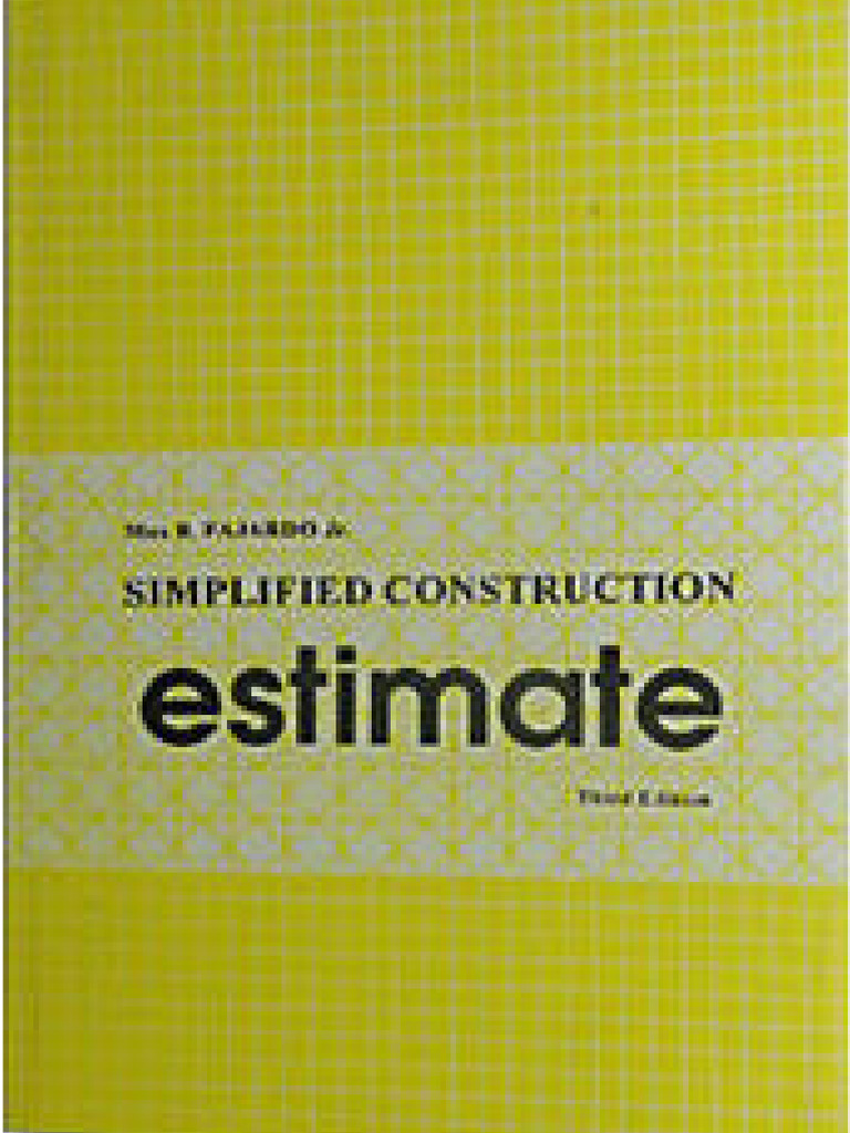 SIMPLIFIED CONSTRUCTION ESTIMATE by MAX FAJARDO | PDF
