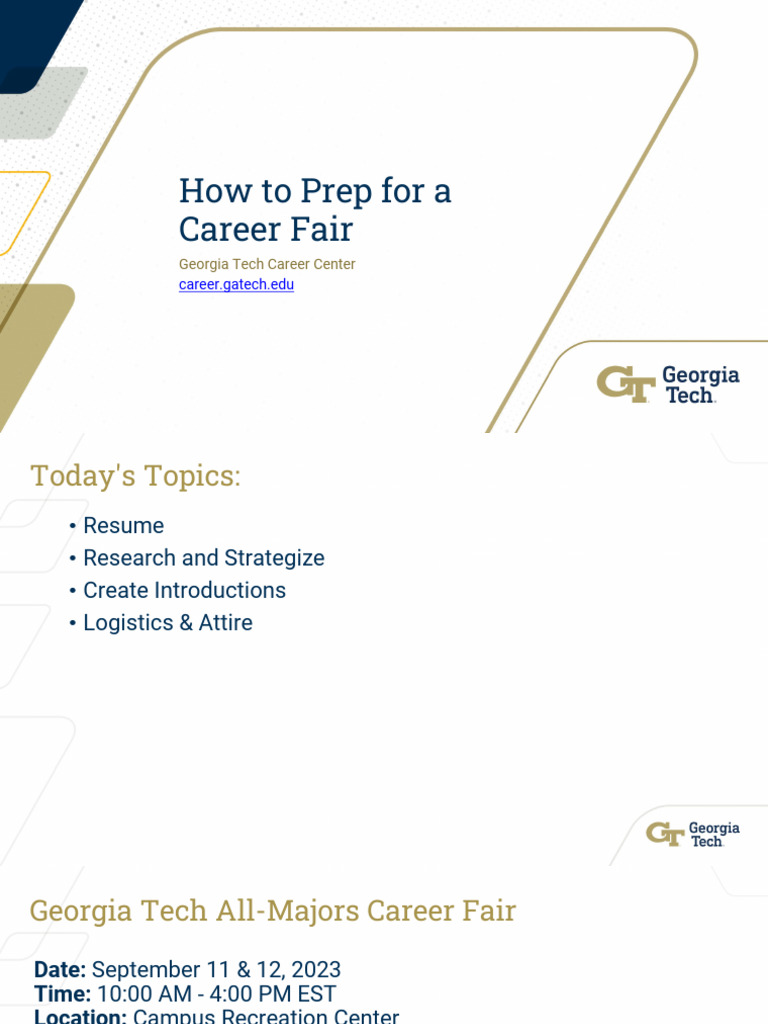 How To Prep For A Career Fair Presentation | PDF | Résumé | Employment