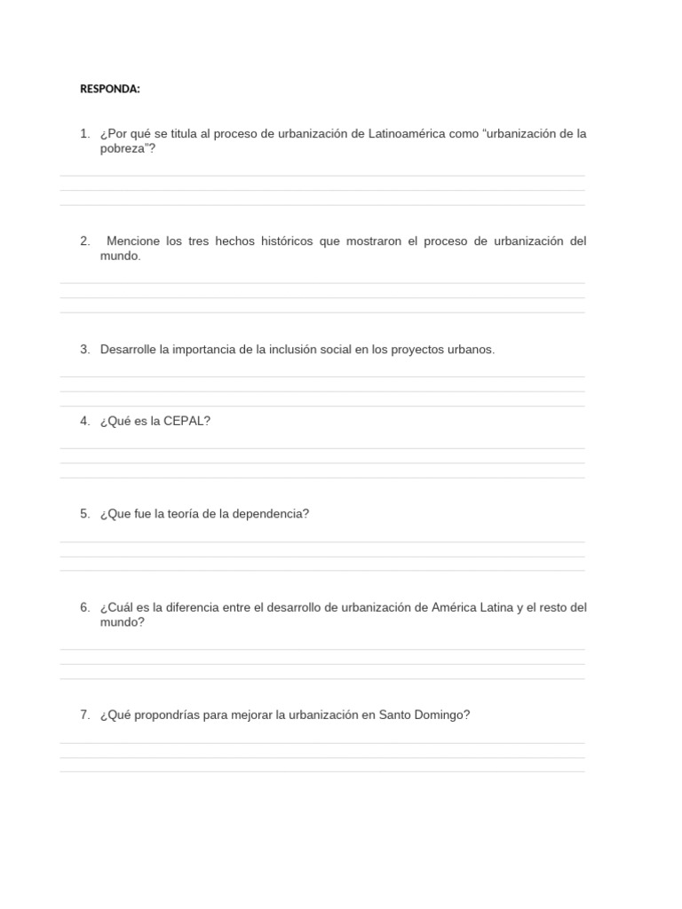 COMPLEMENTO EXAMEN FINAL - Dic2020 | PDF | Urbanismo | America latina