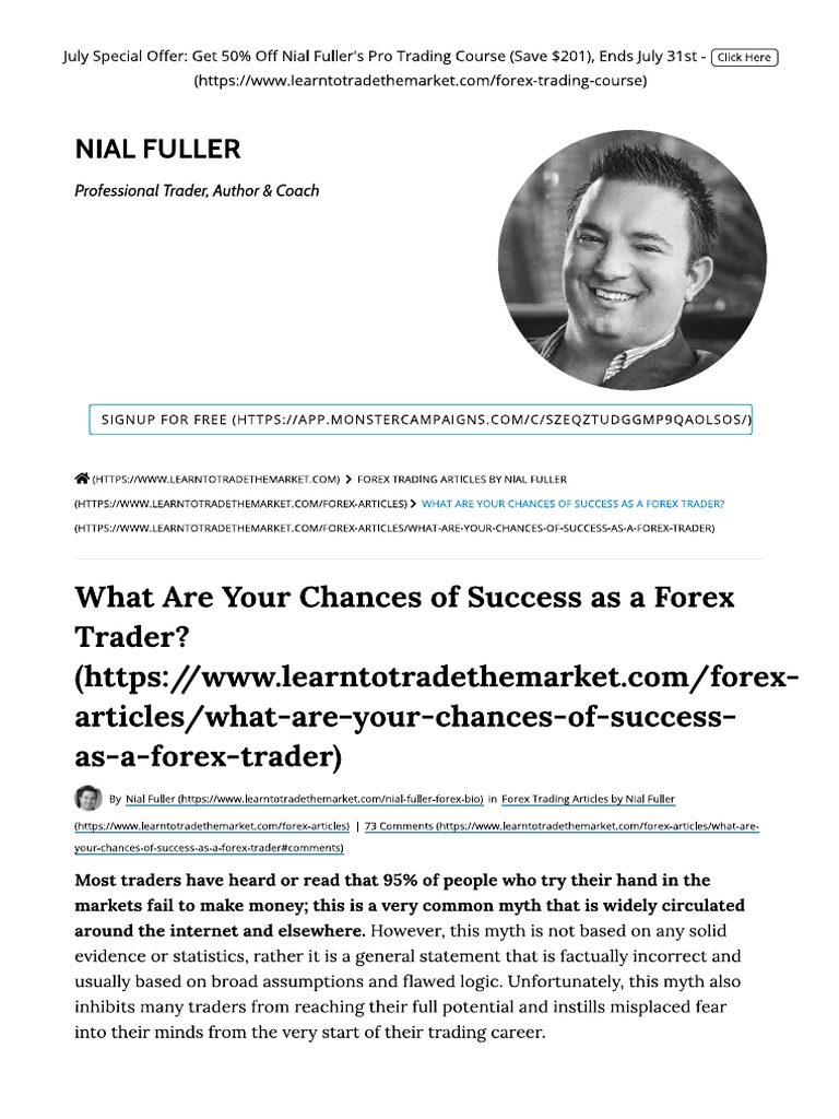 What Are Your Chances of Success As A Trader - Learn To Trade The ...
