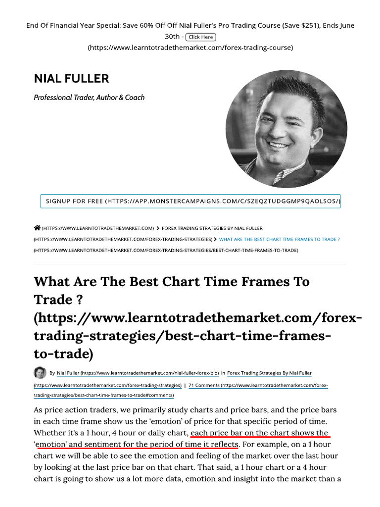 What Are The Best Chart Time Frames To Trade - Learn To Trade The ...