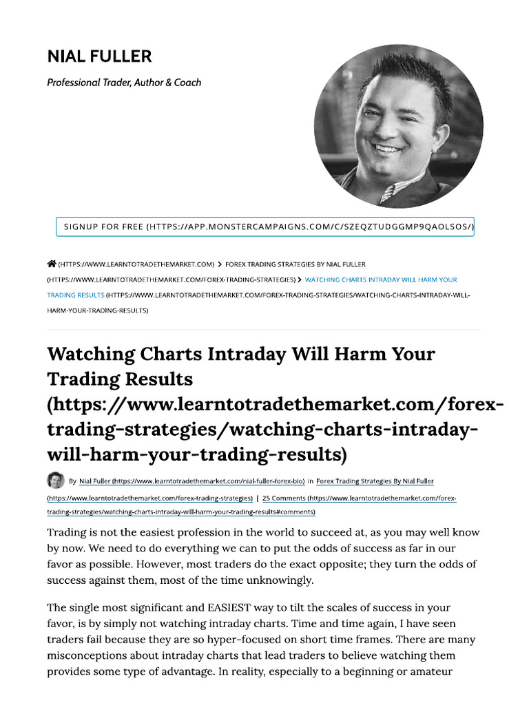Watching Charts Intraday Will Harm Your... NG Results Learn To Trade ...