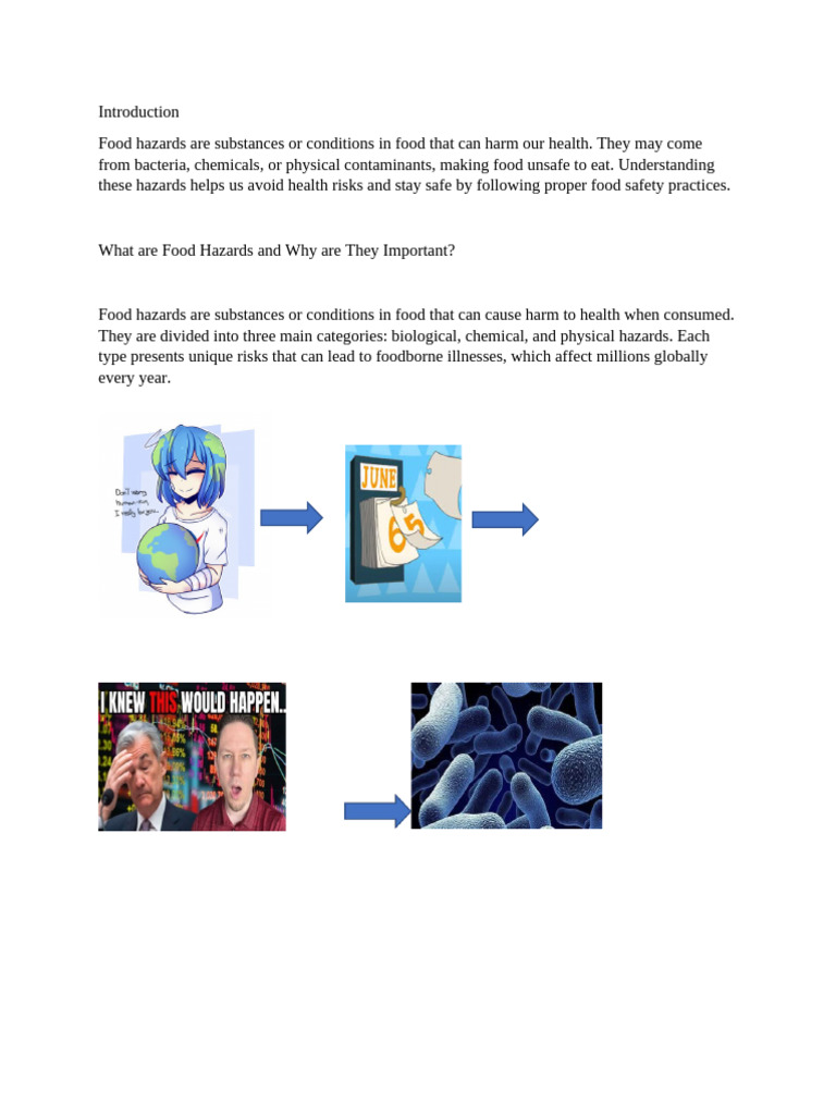 Introduction For Scrapbook | PDF | Foodborne Illness | Hazards