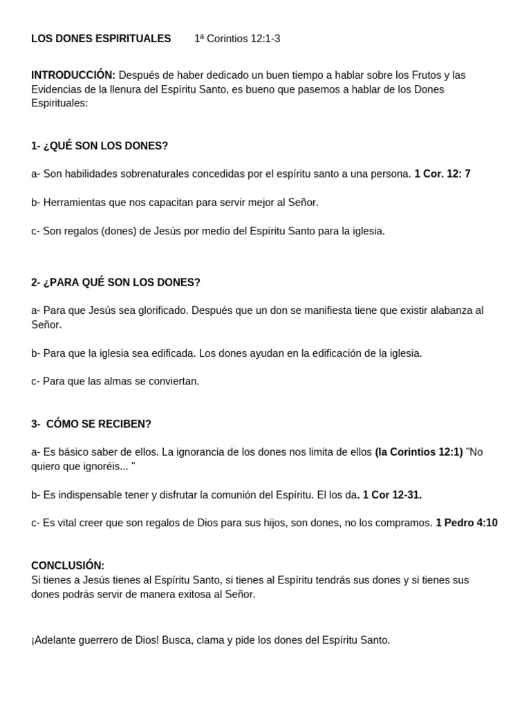 Cómo descubrir tus dones espirituales | PDF