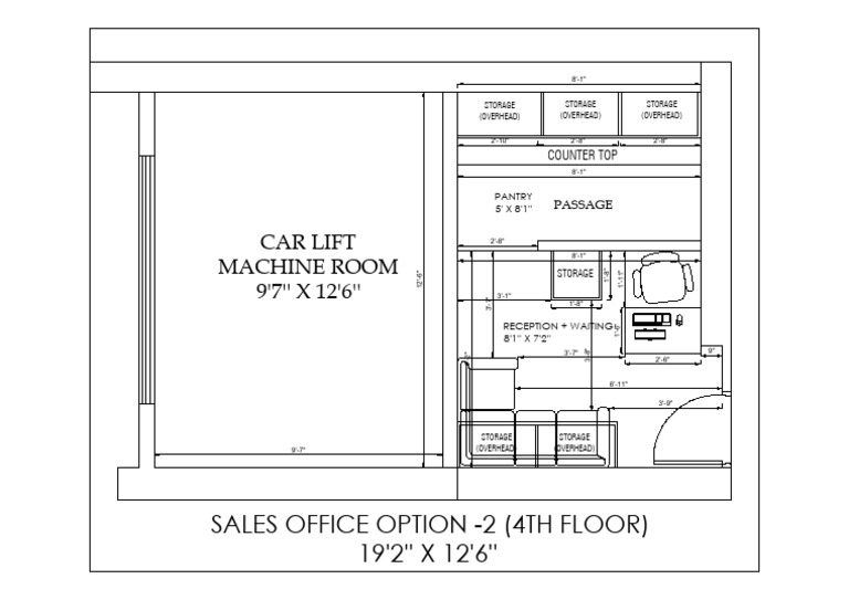 Sales Office Layout - 4th Floor Plan | PDF