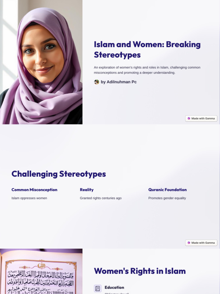 Islam-and-Women-Breaking-Stereotypes | PDF