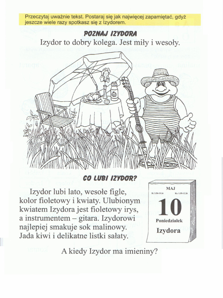 Czytanie Ze Zrozumieniem - Klasa 1 | PDF