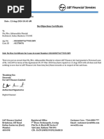Bajaj Finance NOC Certificate Download | PDF