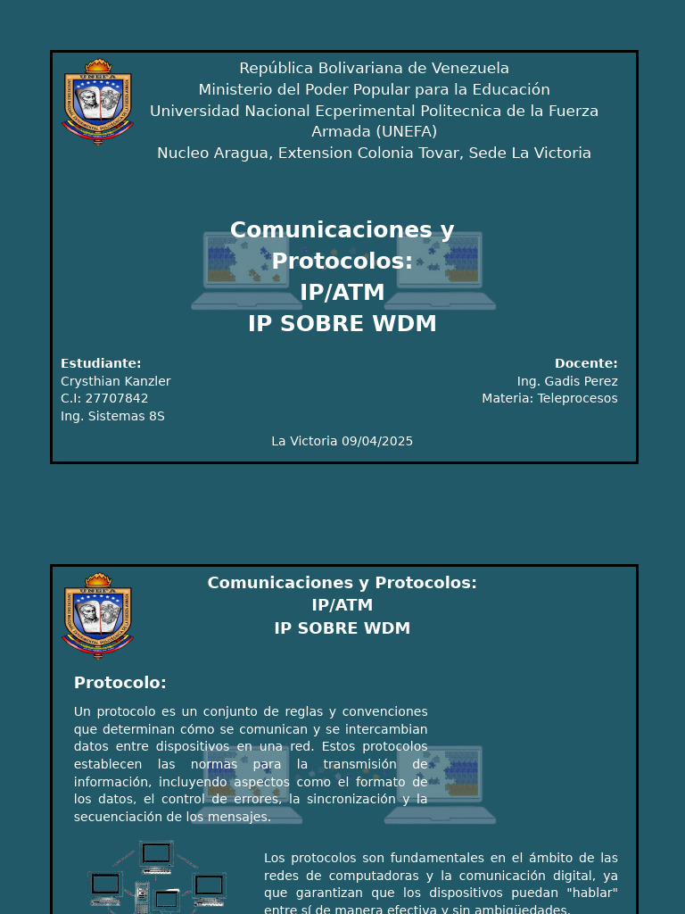 Ipatm Ip WDM Crysthian | PDF | Modo de Transferencia Asíncrona | Protocolos de internet