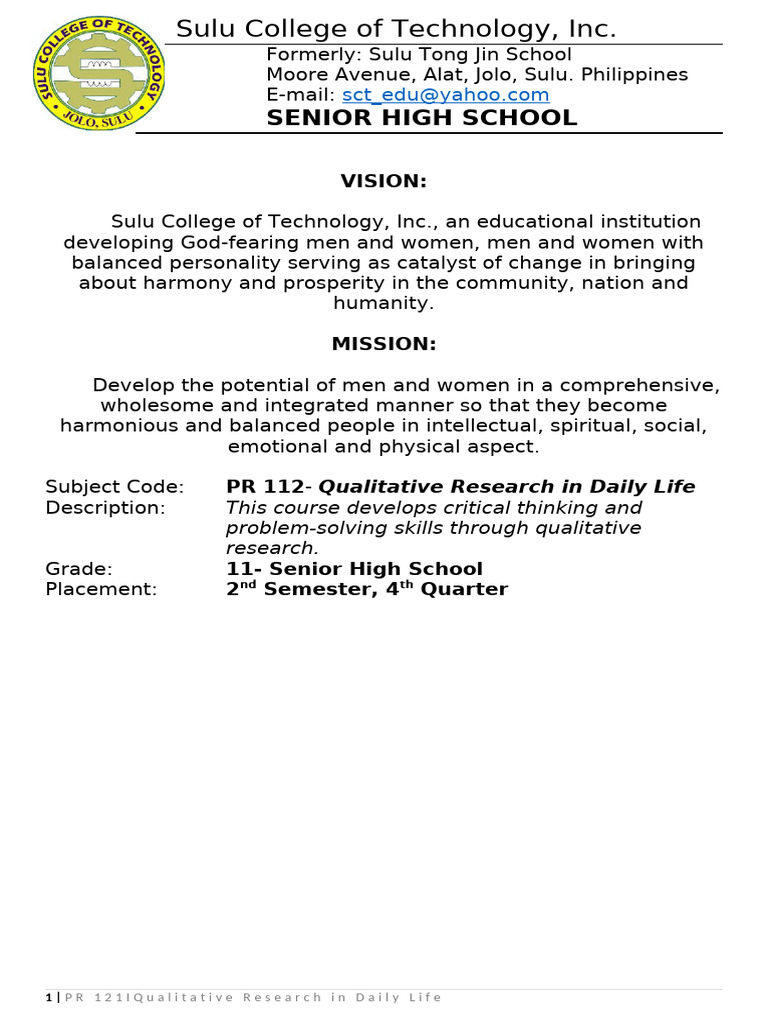 PR 121 Module 2nd Quarter (2nd Edition) FINAL | PDF | Mindanao | Literature Review