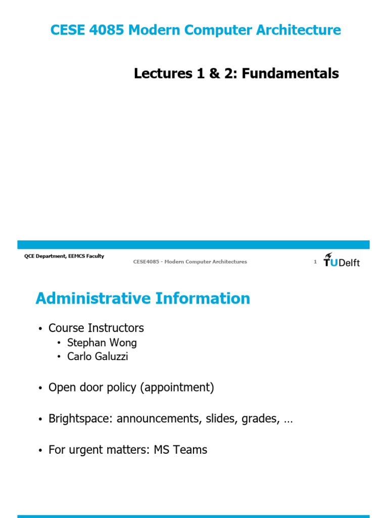 MCA - HW - Lectures 1 and 2 | PDF | Parallel Computing | Computer Architecture